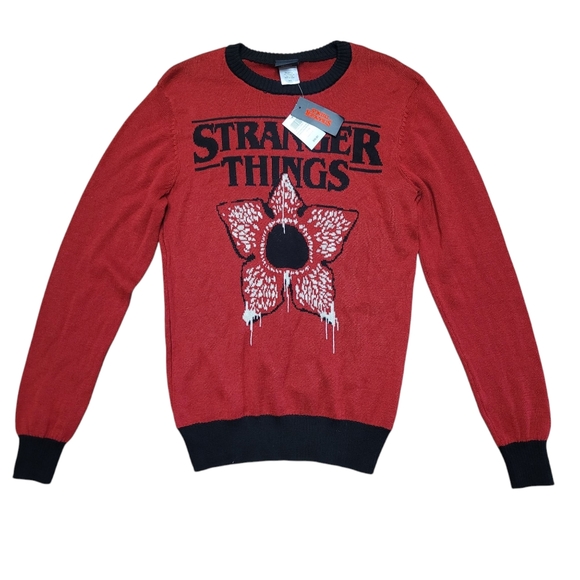 Stranger Things | Sweaters | Nwt Stranger Things Red Dahlia Demogorgon ...